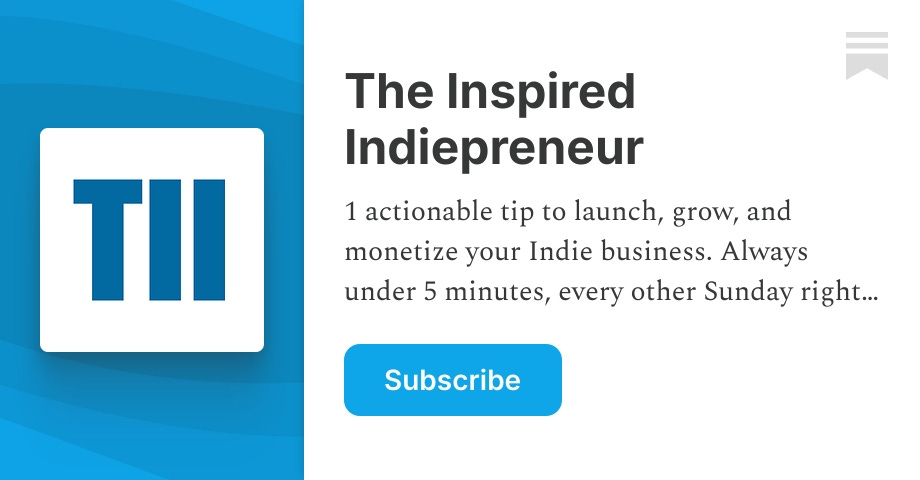 The Inspired Indiepreneur | John Braat | Substack