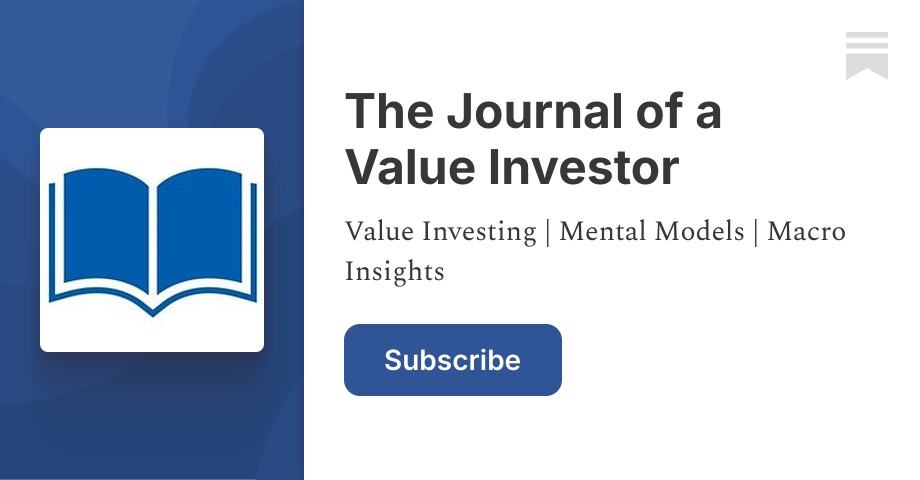 The Journal of a Value Investor | Tuan Nguyen, CFA | Substack