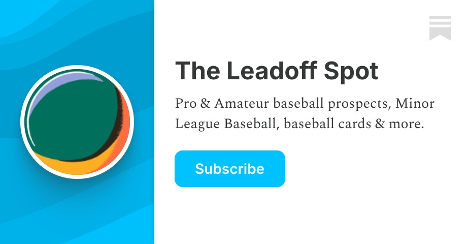 The Leadoff Spot | Brandon Williams | Substack