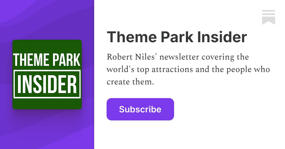 Theme Park Insider | Robert Niles | Substack