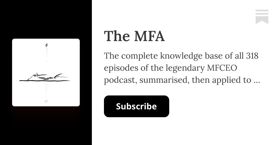 The MFA | Andrew Donaldson | Substack