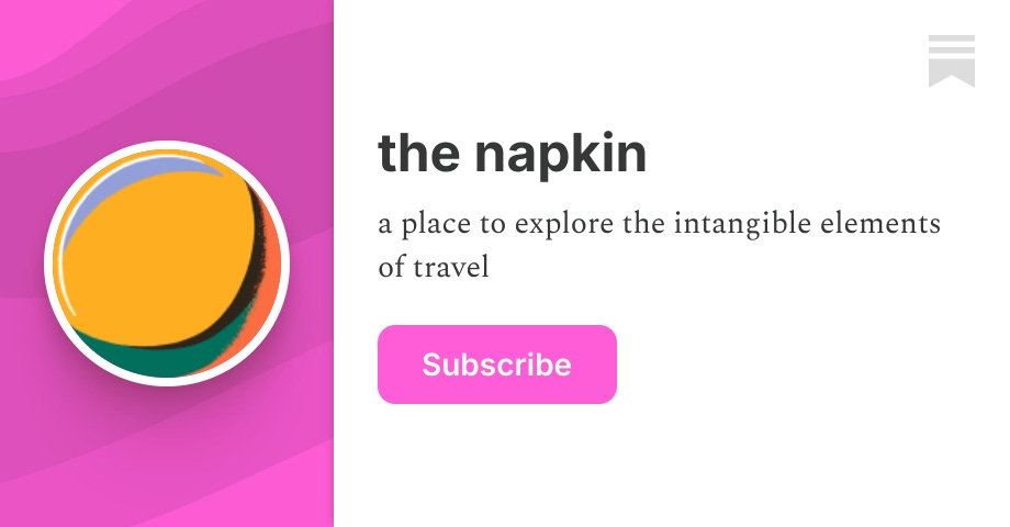 the napkin | Chase | Substack