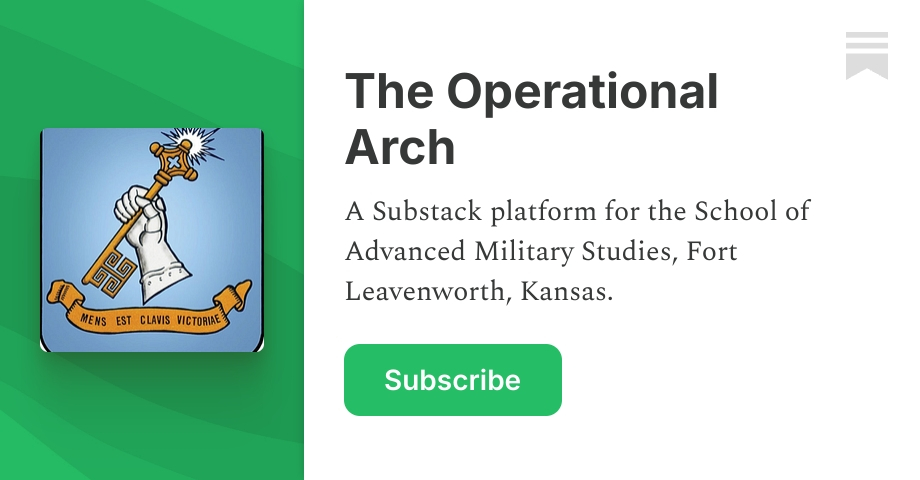 Operational Reach Quarterly - The Operational Arch