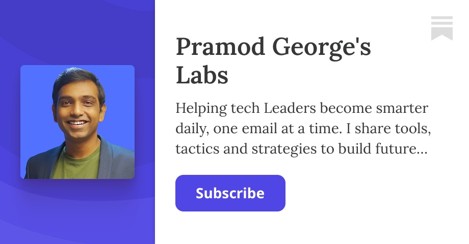 Thrive Labs | Pramod George | Substack