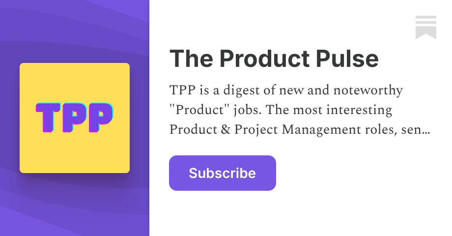 The Product Pulse | Substack
