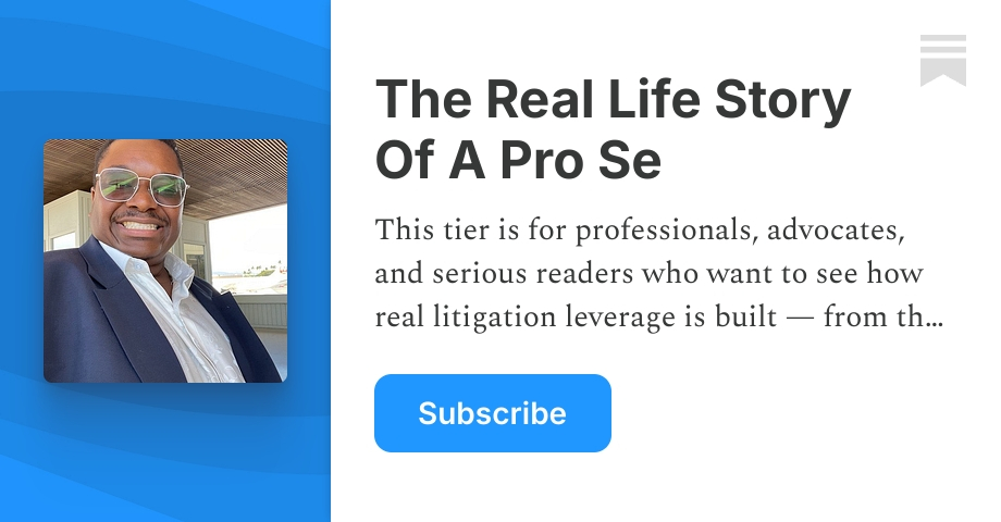 The Pro Se Argument Podcast | Wilfred Lee | Substack