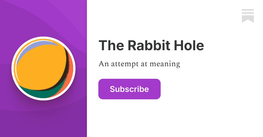 The Rabbit Hole | Ani | Substack