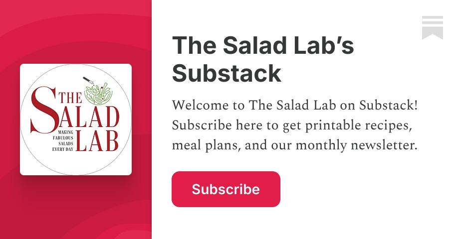The Salad Lab’s Substack | Substack