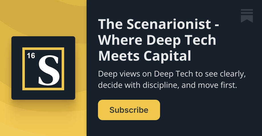 The Scenarionist - Deep Tech Startups & Venture Capital | Substack