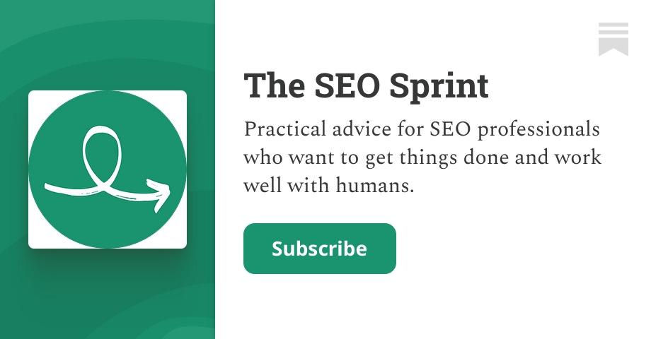 The SEO Sprint | Adam Gent | Substack
