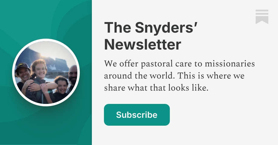 The Snyders’ Newsletter | Substack
