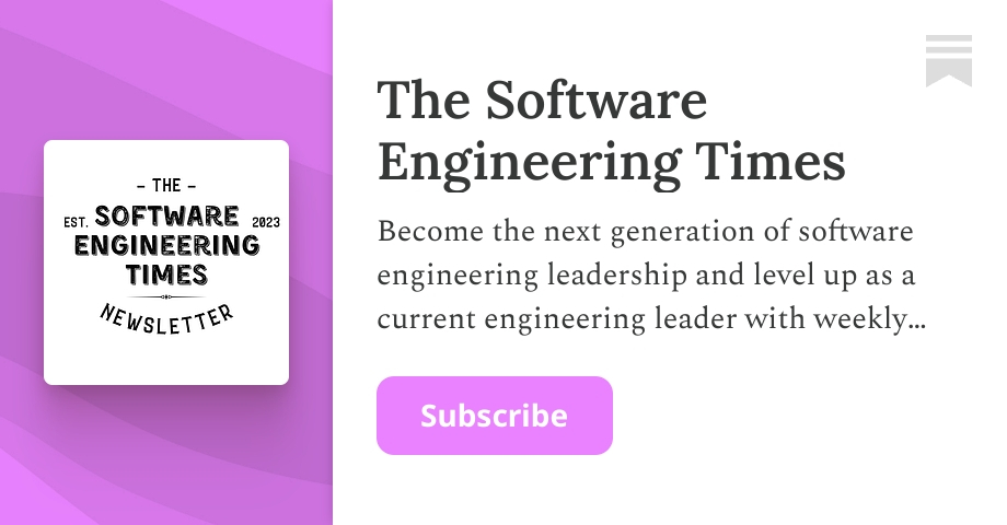 The Software Engineering Times | Ryan Murphy | Substack