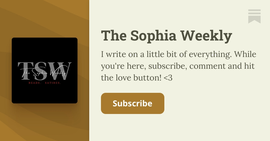 The Sophia Weekly | Substack