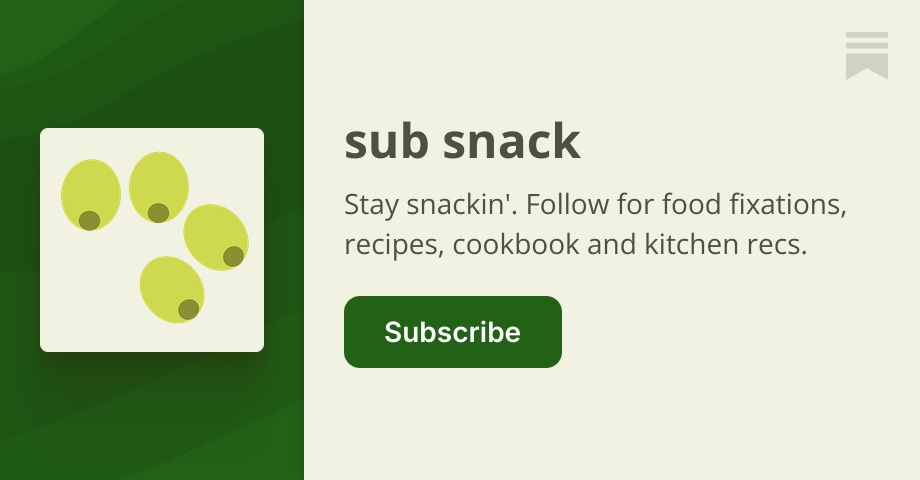 sub snack | Alana | Substack