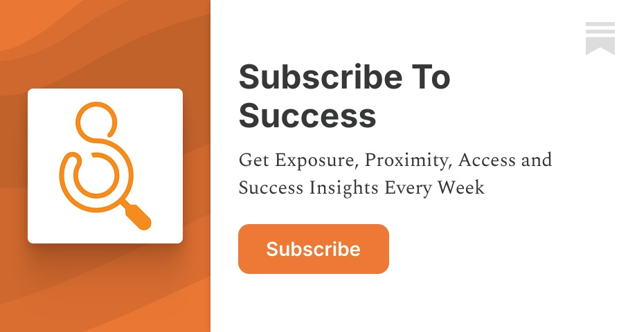 Subscribe To Success | The Success Finder | Substack