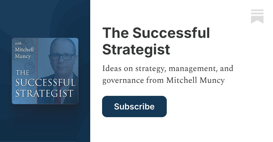The Successful Strategist | Mitchell Muncy | Substack