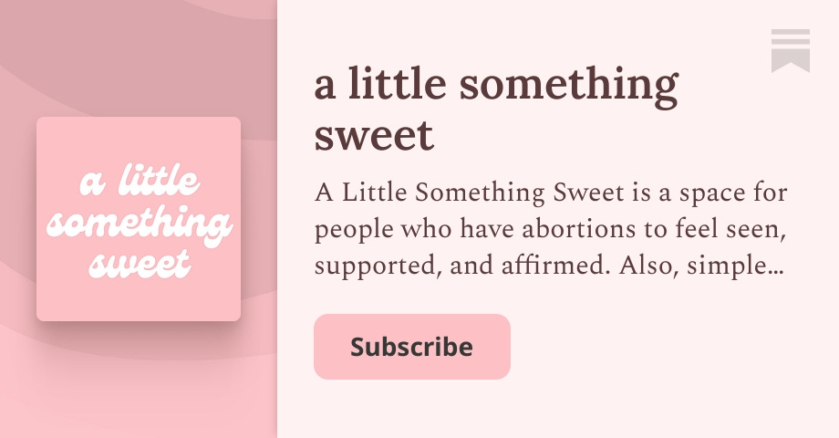 a little something sweet | Becca Rea-Tucker | Substack
