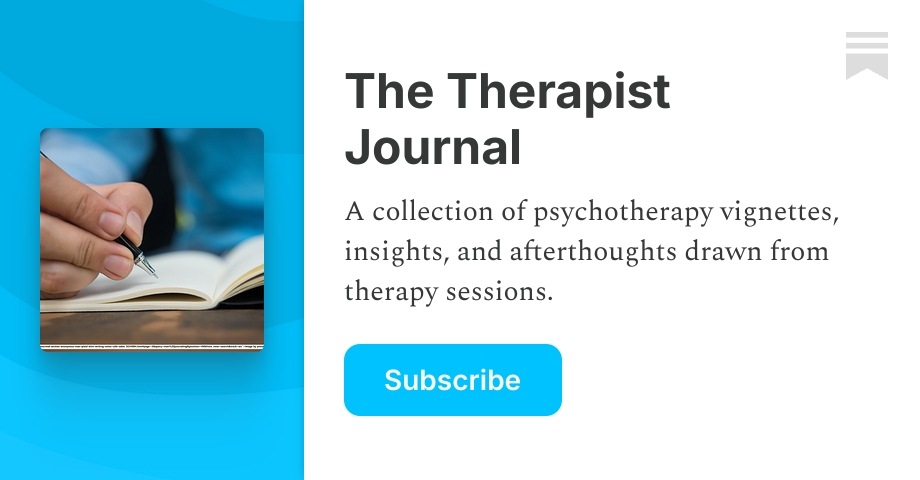 The Therapist Journal | Rizaldy R Ferrer, PhD | Substack