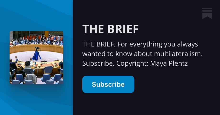 THE BRIEF | Maya Plentz | Substack