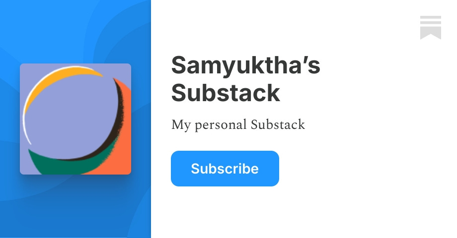 Samyuktha’s Substack | House Of The Undisciplined | Substack