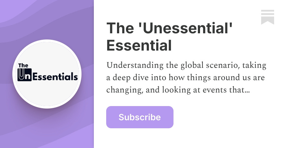 The 'Unessential' Essentials - by TUE