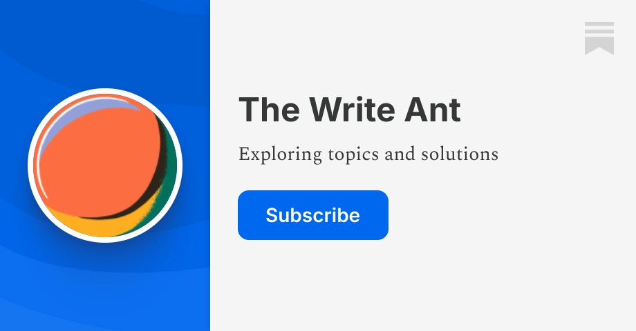 The Write Ant | Anthony | Substack