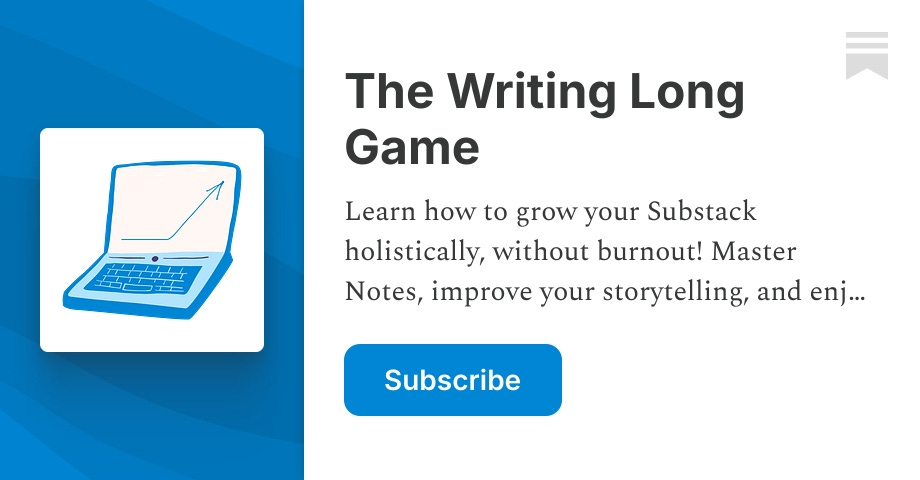 The Writing Long Game | Tom Kuegler | Substack