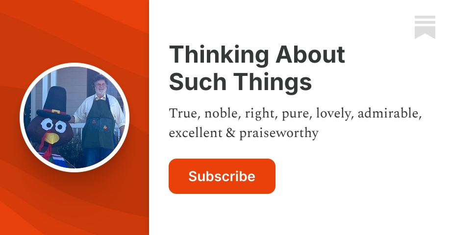 Thinking About Such Things | Jeff Cook-Coyle | Substack