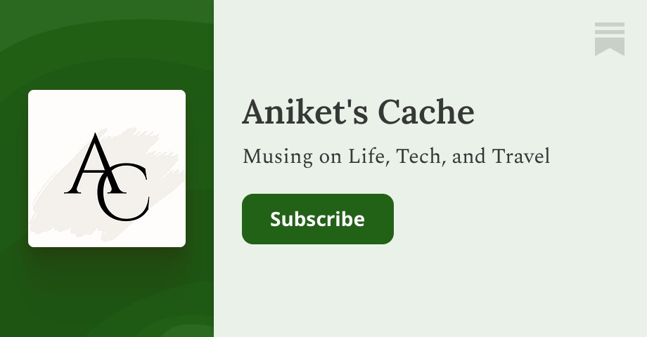 Aniket's Cache | Aniket Shirsat | Substack
