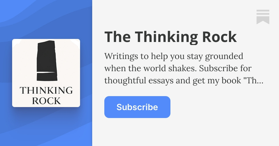 The Thinking Rock | Dominic Rivard | Substack