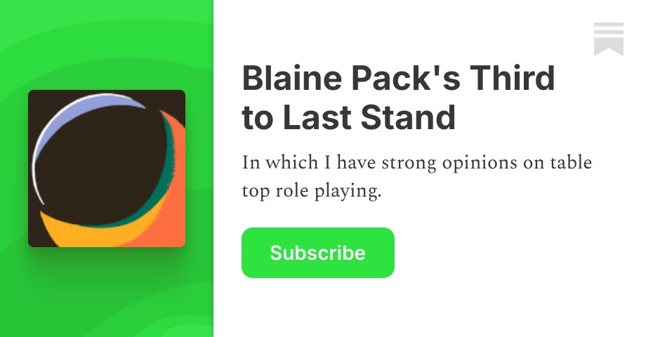 Blaine Pack's Third to Last Stand | Substack