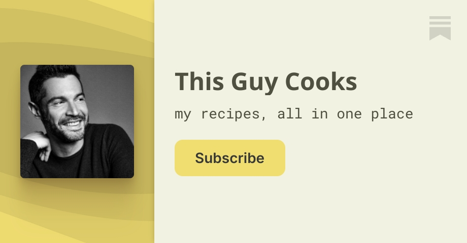 This Guy Cooks | Ross Deutsch | Substack