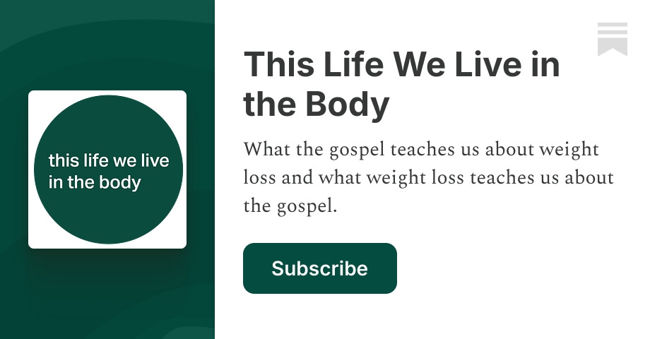 This Life We Live in the Body | Becki Watson | Substack