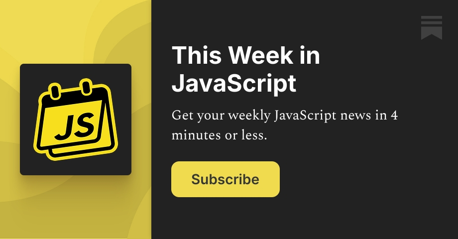 This Week in JavaScript | Jam.dev | Substack