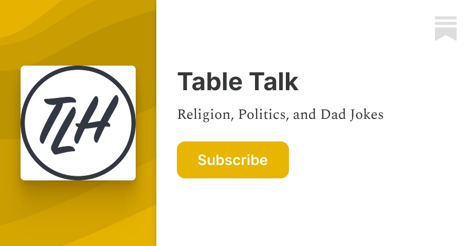 Table Talk | Thomas Horrocks | Substack