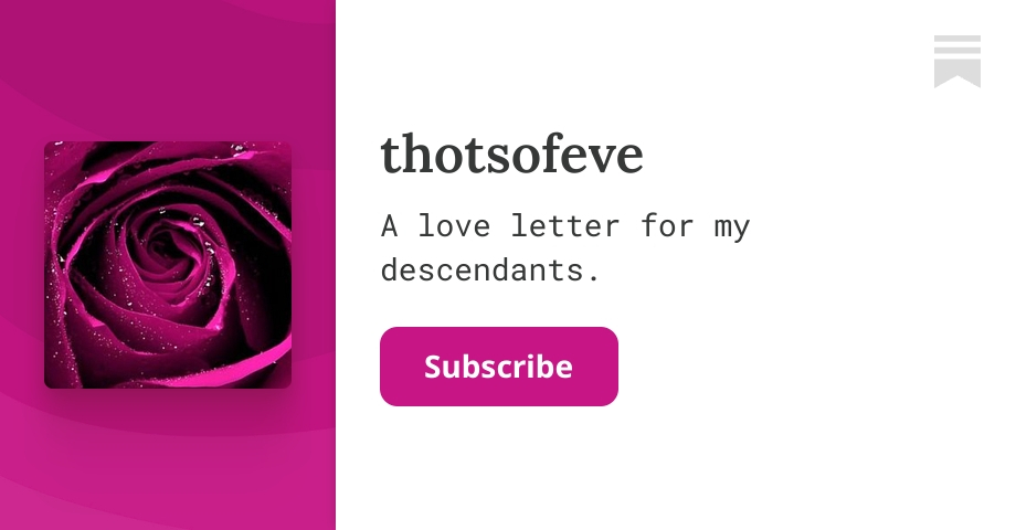 thots of eve | Camilla Onaga | Substack