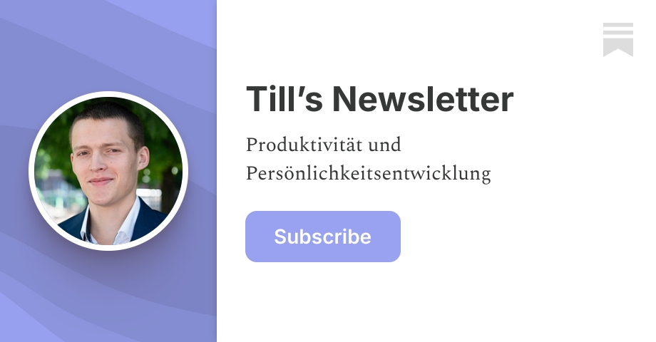 Till’s Newsletter | Till Jonas | Substack