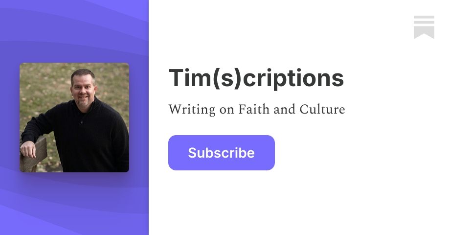 Tim(s)criptions | Tim M. Allen | Substack