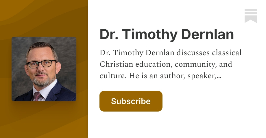 Dr. Timothy Dernlan | Substack