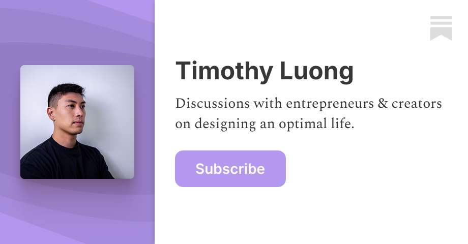 Timothy Luong | Substack