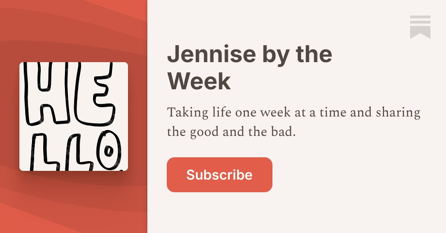 Jennise by the Week | Jennise Garcia | Substack