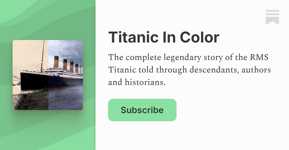 Titanic In Color | Substack