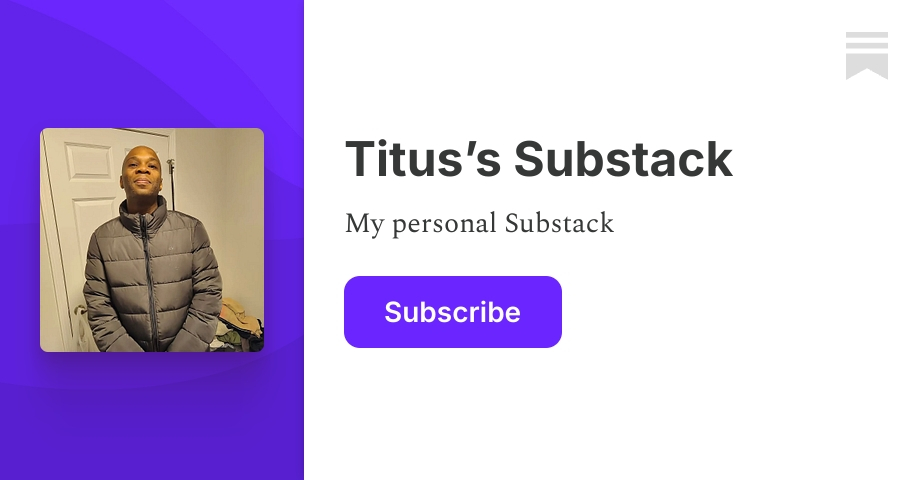 Titus’s Substack | Titus Walelo | Substack