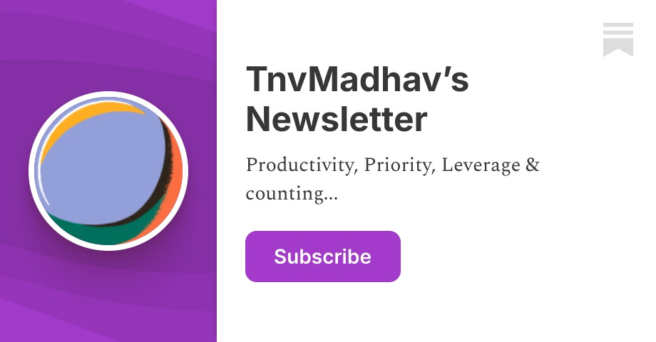 TnvMadhav’s Newsletter | Substack