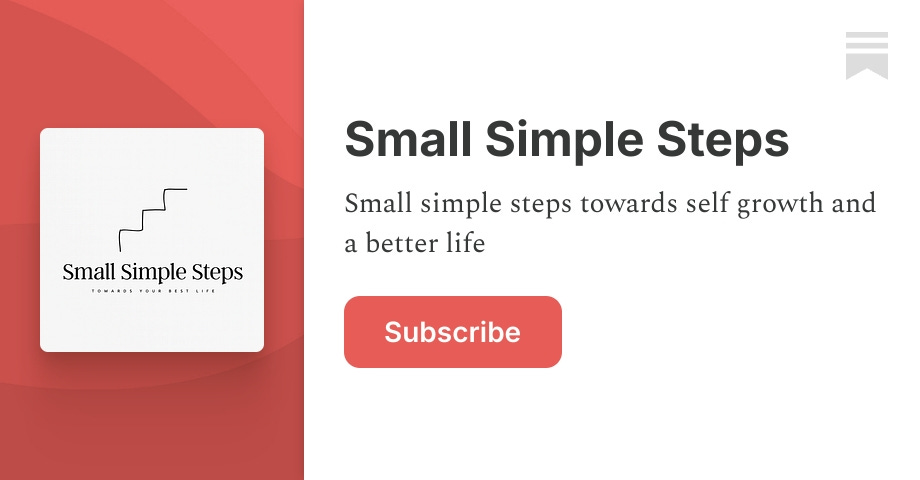 The Beginning of Small Simple Steps - by Tomas Brein