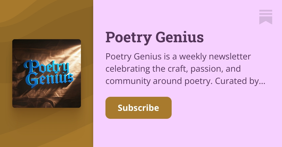Poetry Genius | | Substack