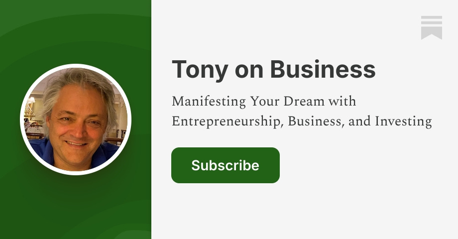 Tony on Business | Anthony Signorelli | Substack