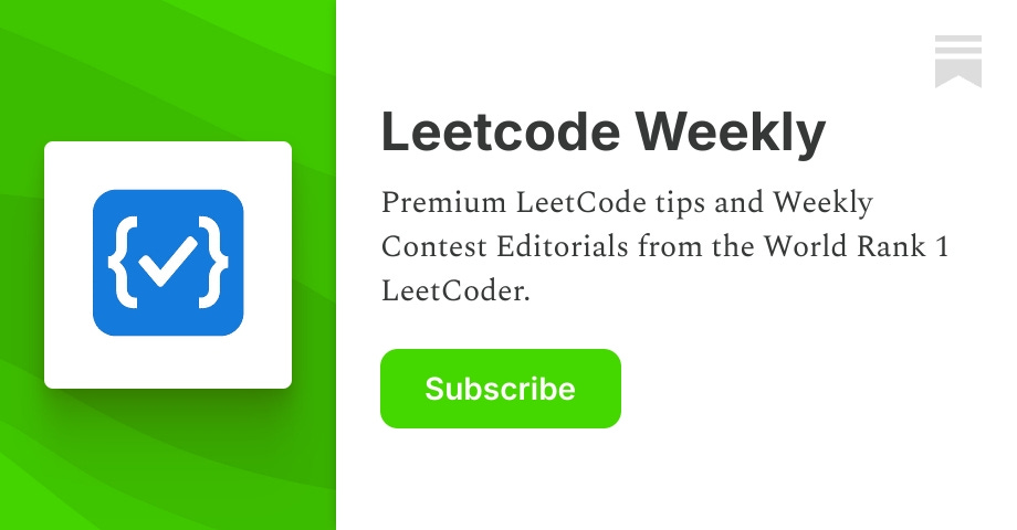 Leetcode Weekly | Top SWE | Substack