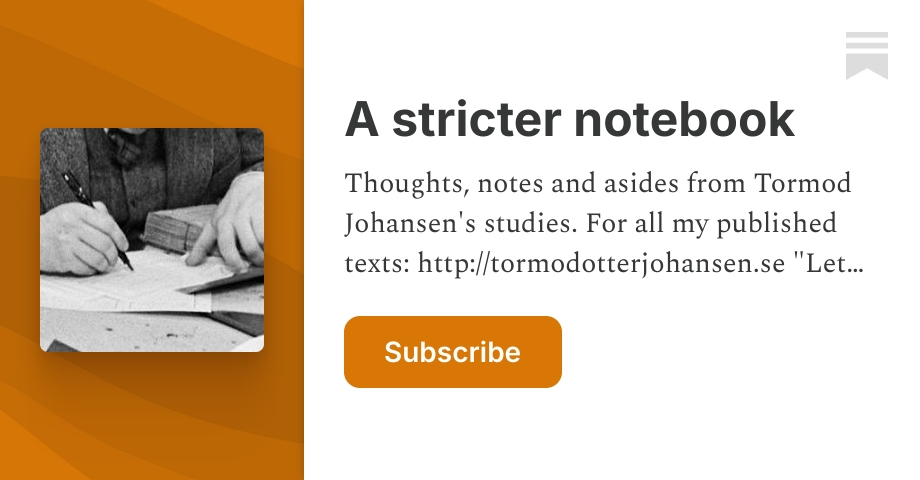 A stricter notebook | Tormod Johansen | Substack