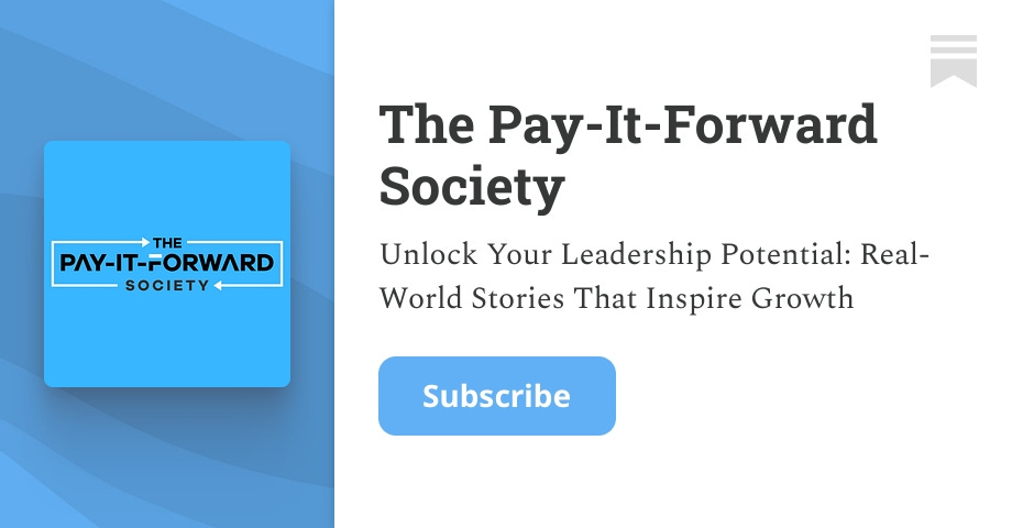 The Pay It Forward Society | Romain Jourdan | Substack